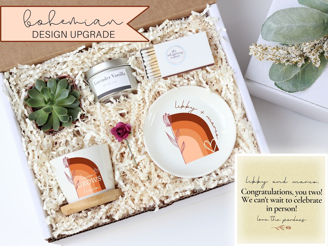 Boho Engagement Gift Box Boho Wedding Gift Box - Etsy