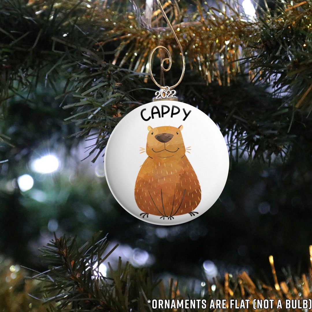 Personalized Capybara Ornament Christmas Ornament Custom Capybara ...