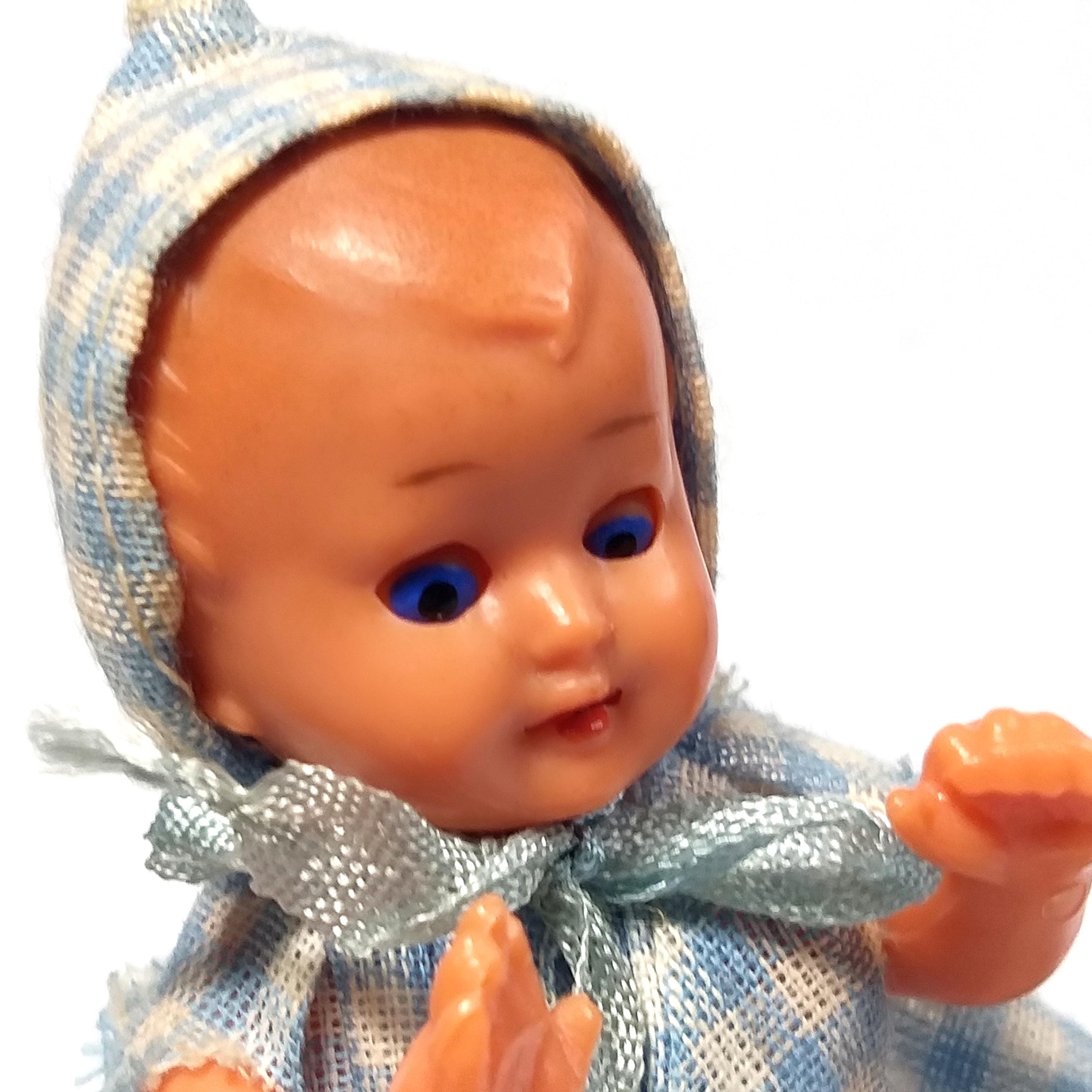 Vintage E.S. Germany Hard Plastic Baby Doll, 4" Sleepy Eyes - Etsy