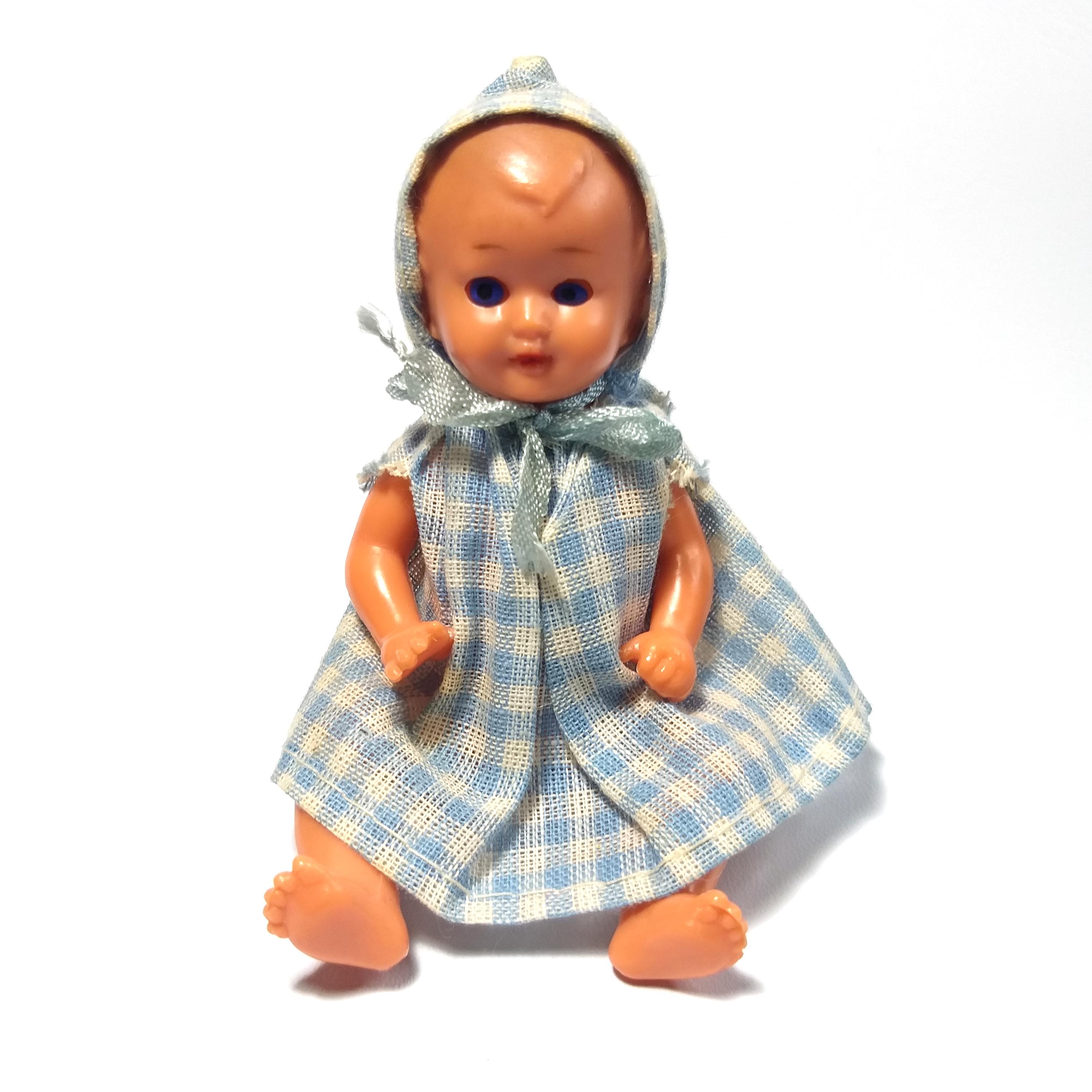 Vintage E.S. Germany Hard Plastic Baby Doll, 4" Sleepy Eyes - Etsy