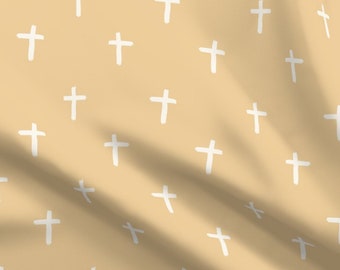 Yellow Plus Sign Fabric Golden Yellow Crosses Yellow Plus - Etsy
