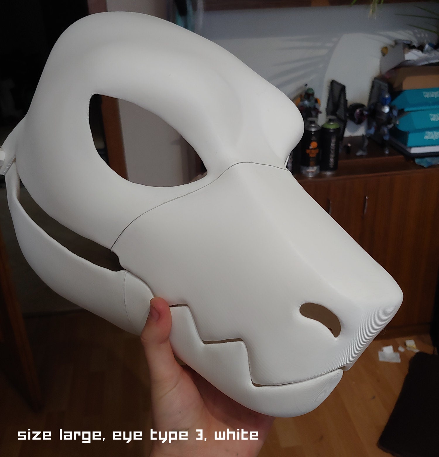 3D printed fursuit head base Wickerbeast | Etsy