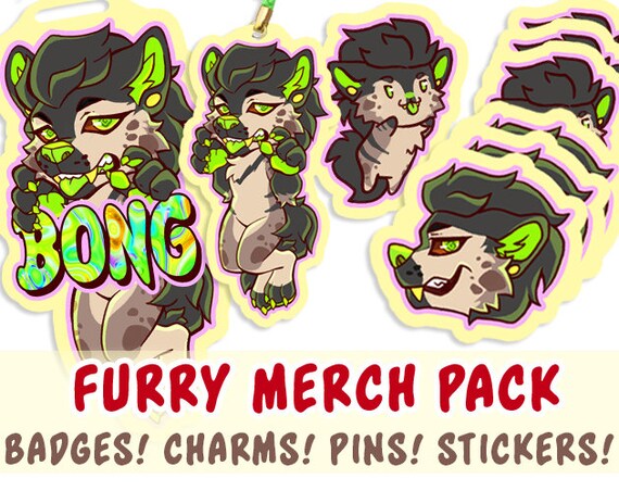 Furry Convention Badges Pins Stickers Keychain Charms / | Etsy