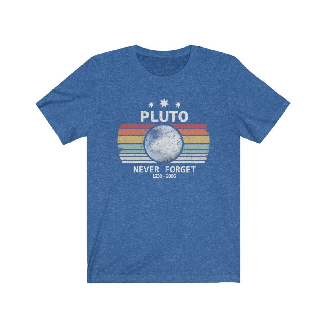 Pluto Never Forget Retro Vintage style T-Shirt Planets Shirt | Etsy