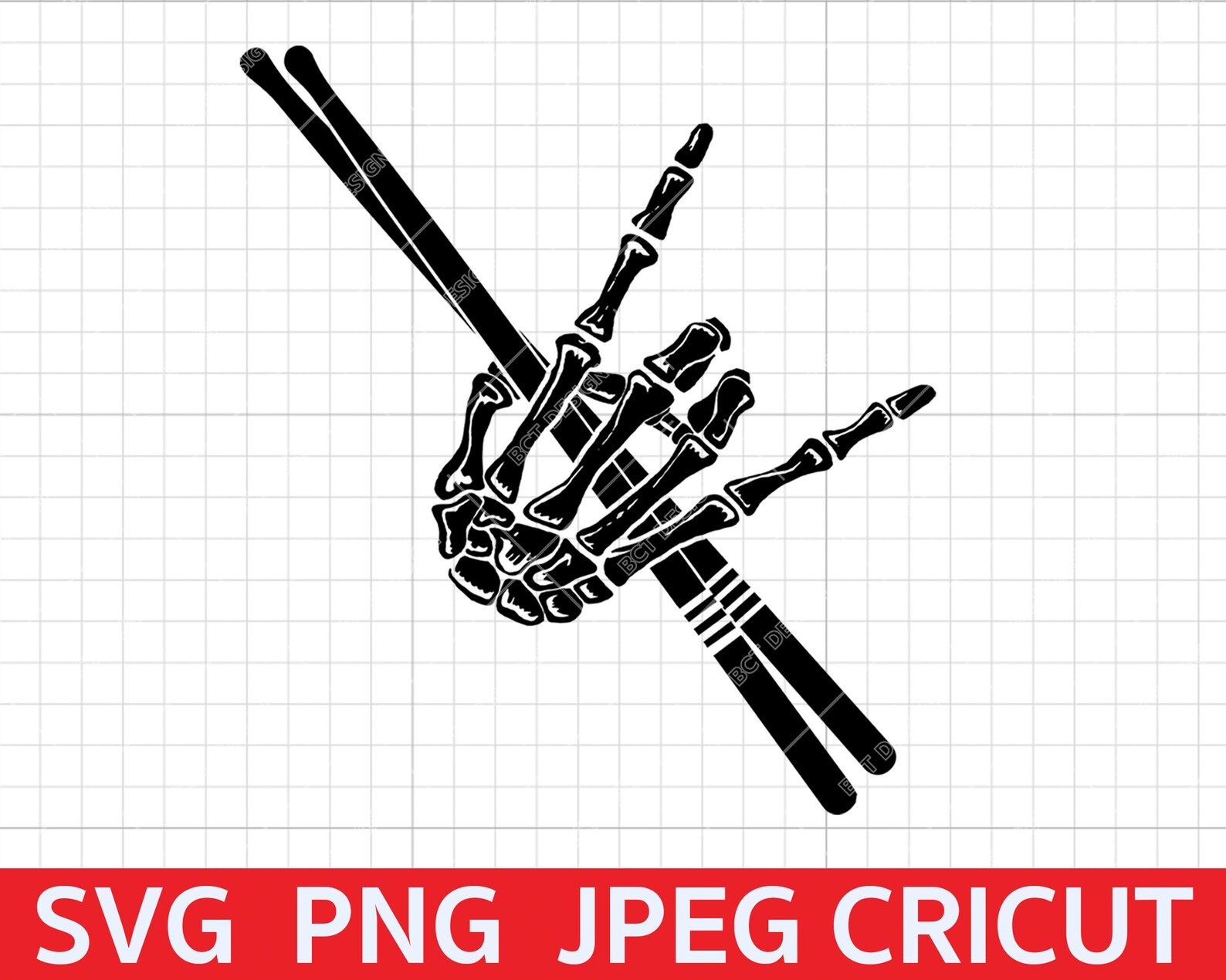 Skeleton Rock Drummer Svg, Drummer Svg, Skeleton Drumsticks Halloween ...