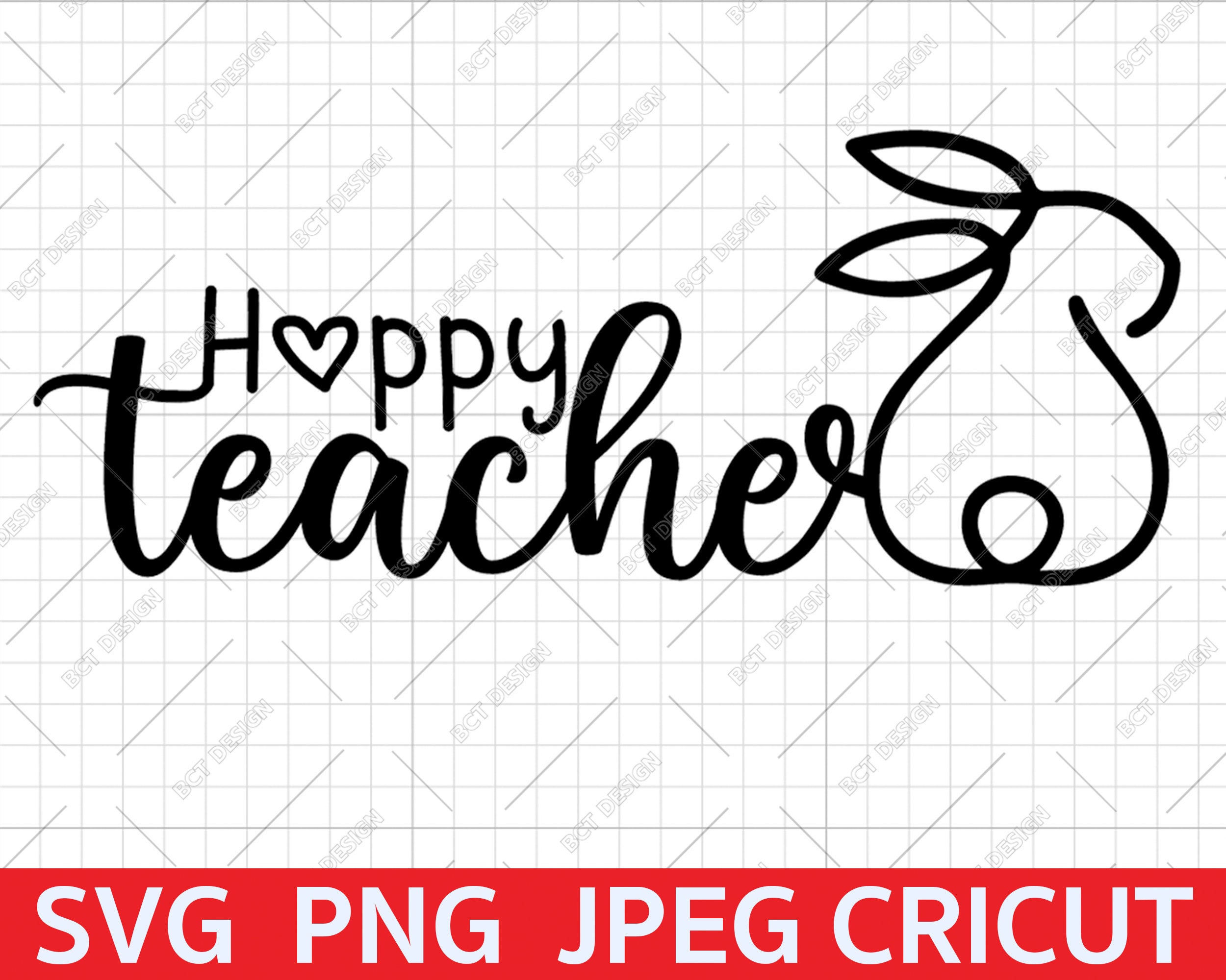 Hoppy Teacher SVG PNG, Easter Sunday Svg, Teacher Easter Svg, Teacher ...