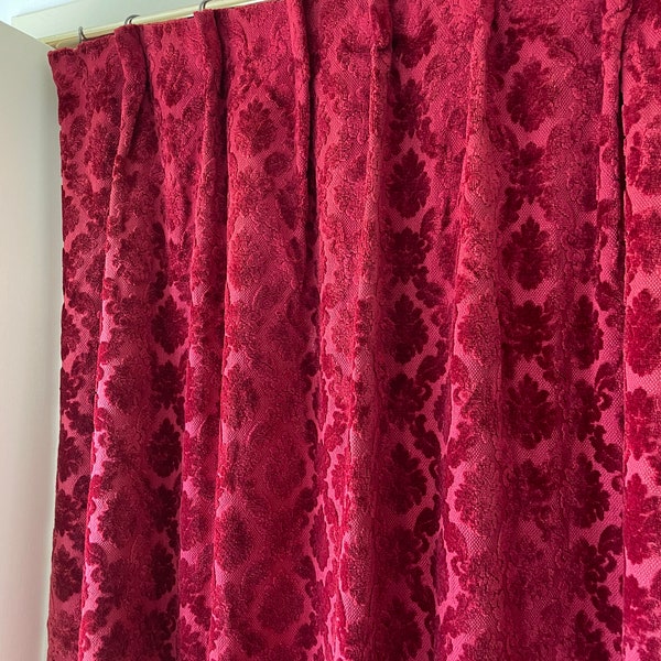 Red Curtains - Etsy