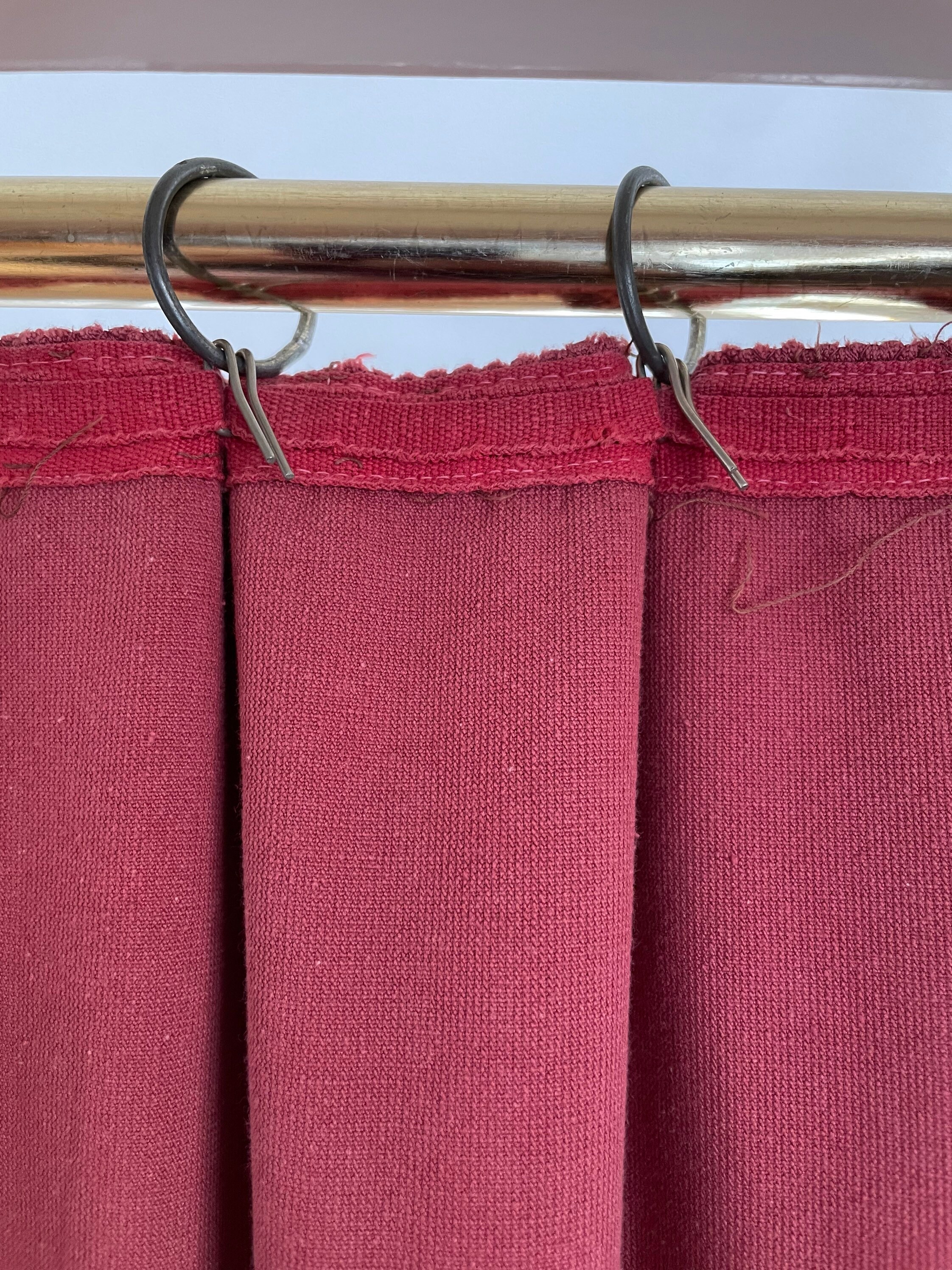 Magnificent Ruby Red Vintage Velvet Curtain - Etsy
