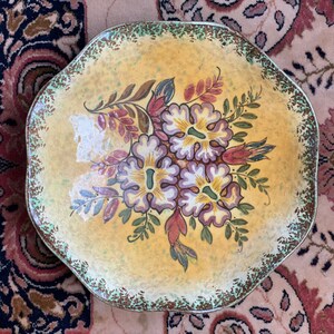 Vintage Italian Hand Painted Ceramic Pottery Bowl by Faënza Di Perlo ...