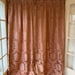 Silk Damask Curtains in Salmon Pink Dating From 1870 - Etsy