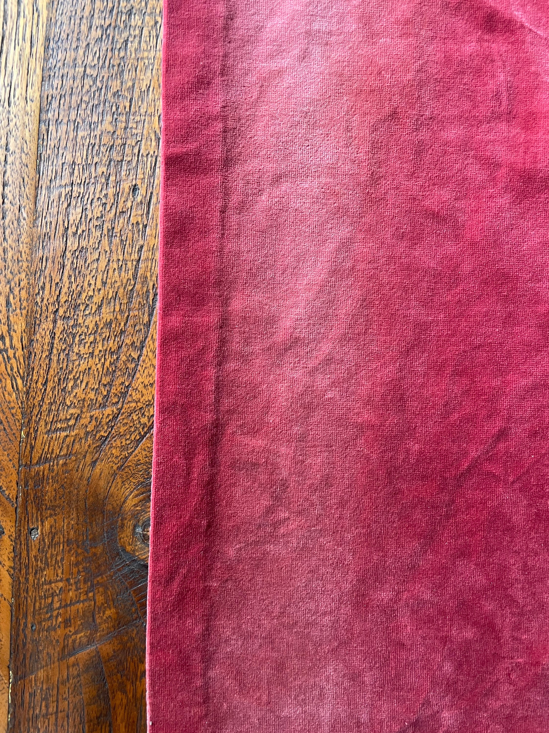Magnificent Ruby Red Vintage Velvet Curtain - Etsy