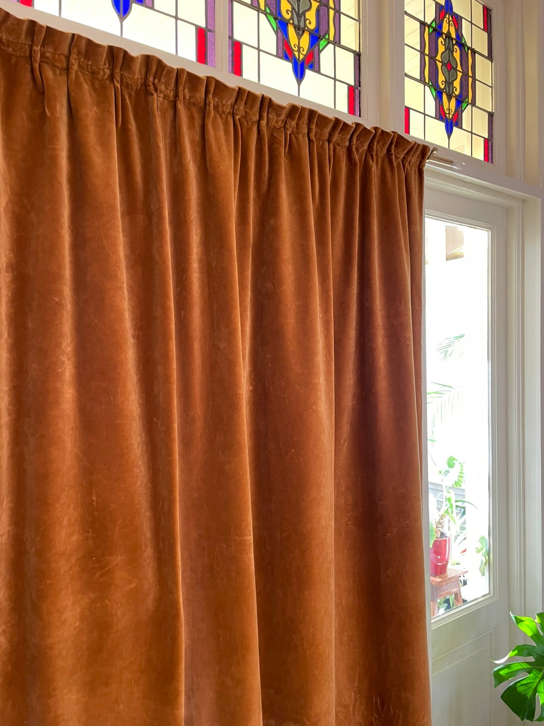 Stunning Caramel Toffee Coloured Sumptuously Thick Silk Velvet Vintage ...