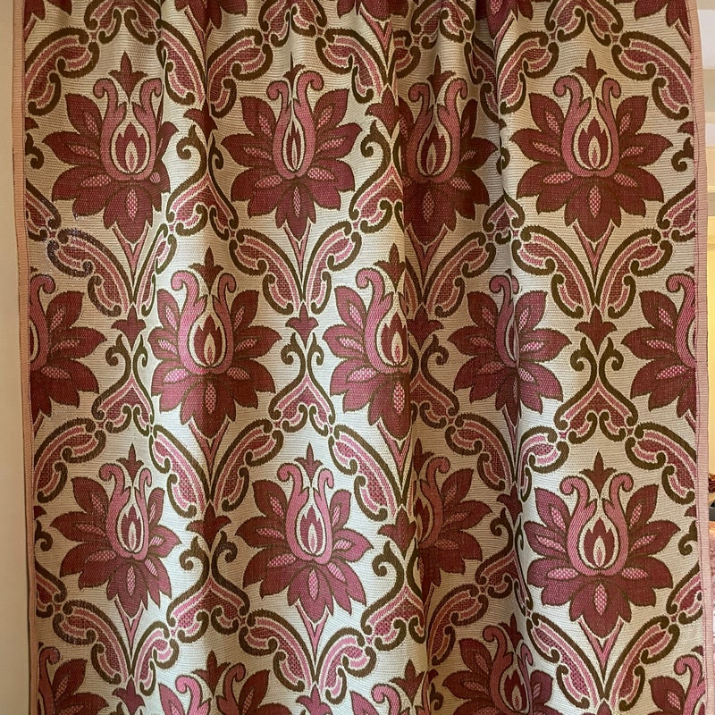 Dark Red Curtains - Etsy