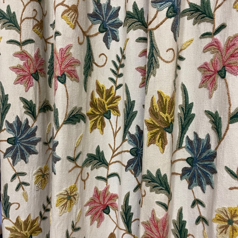 Embroidered Curtains - Etsy