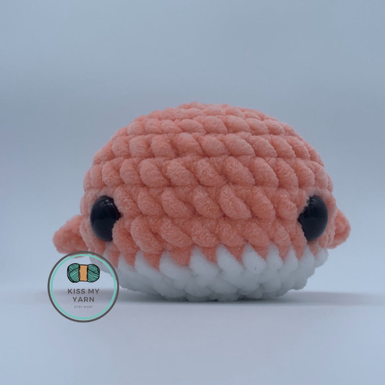 Mini Whale Plushie Stuffed Animal Kids Toy Amigurumi - Etsy