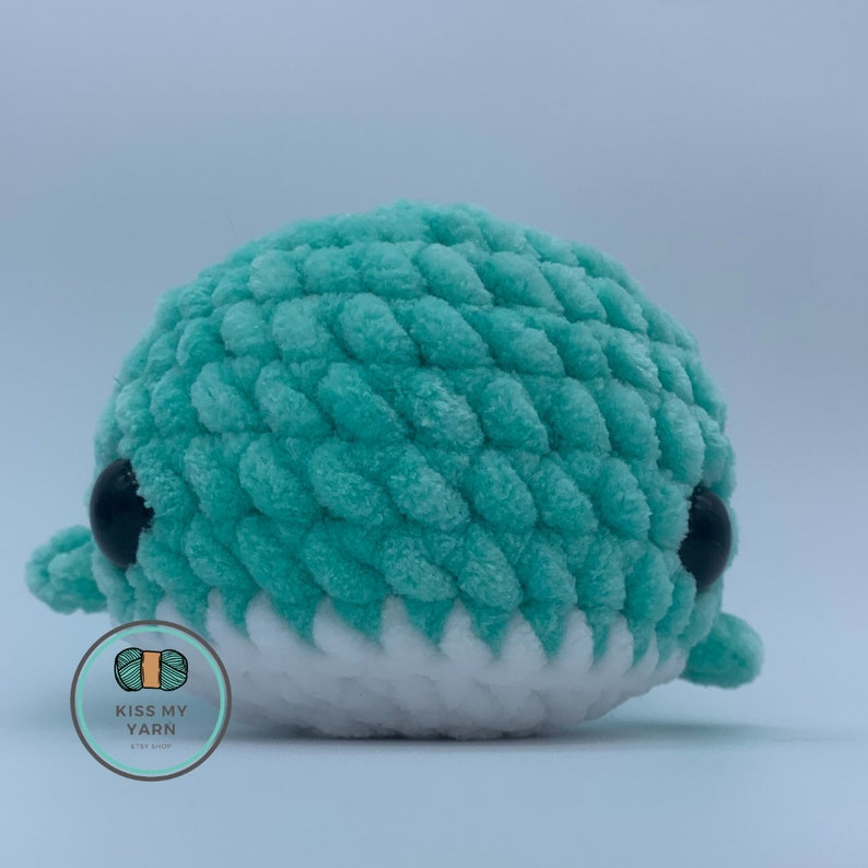 Mini Whale Plushie Stuffed Animal Kids Toy Amigurumi - Etsy