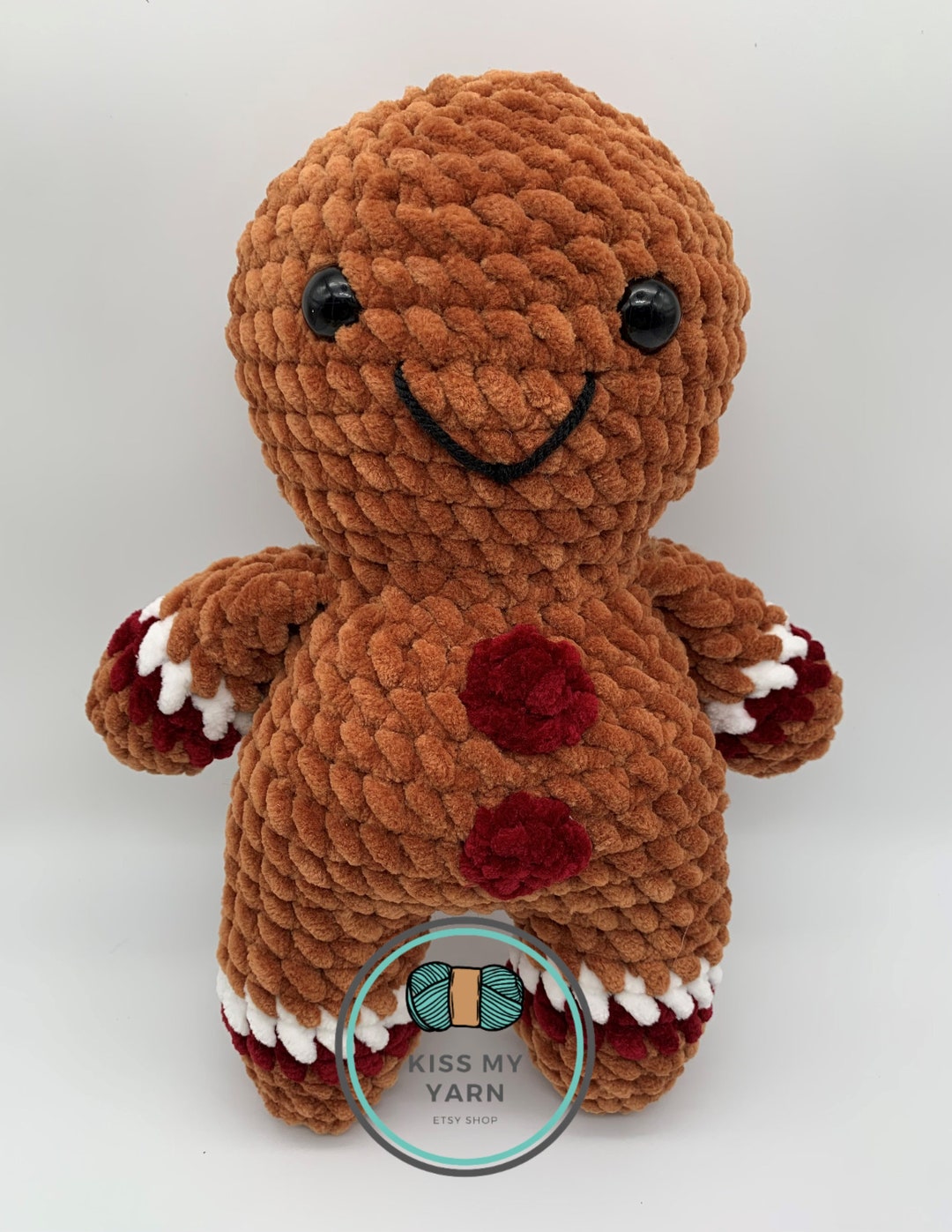 Gingerbread Man Plushie Stuffed Animal Kids Toy Amigurumi - Etsy
