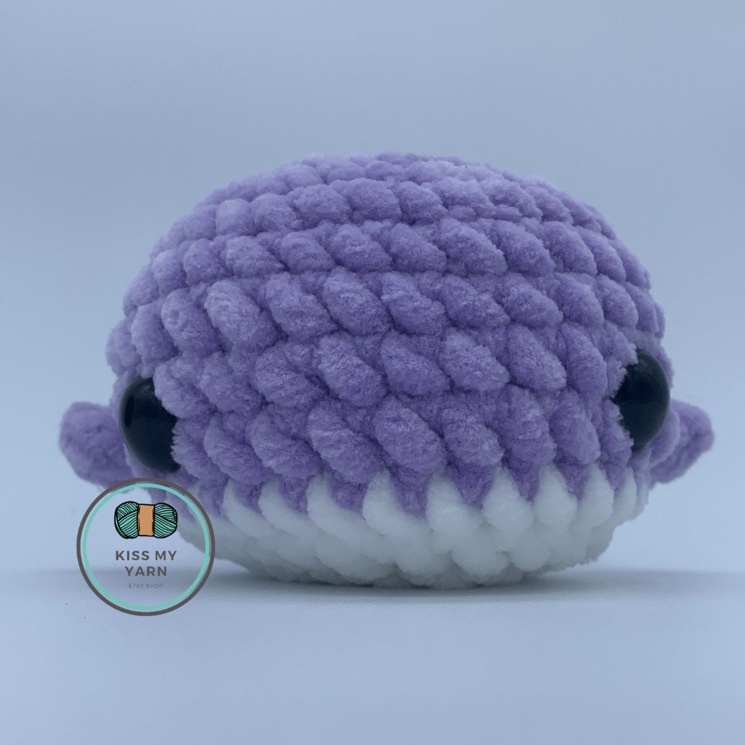 Mini Whale Plushie Stuffed Animal Kids Toy Amigurumi - Etsy