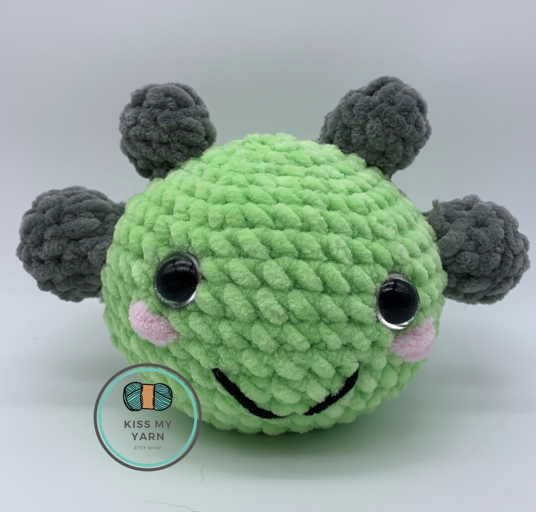 Alien Head Plushie Stuffed Animal Kids Toy Amigurumi - Etsy