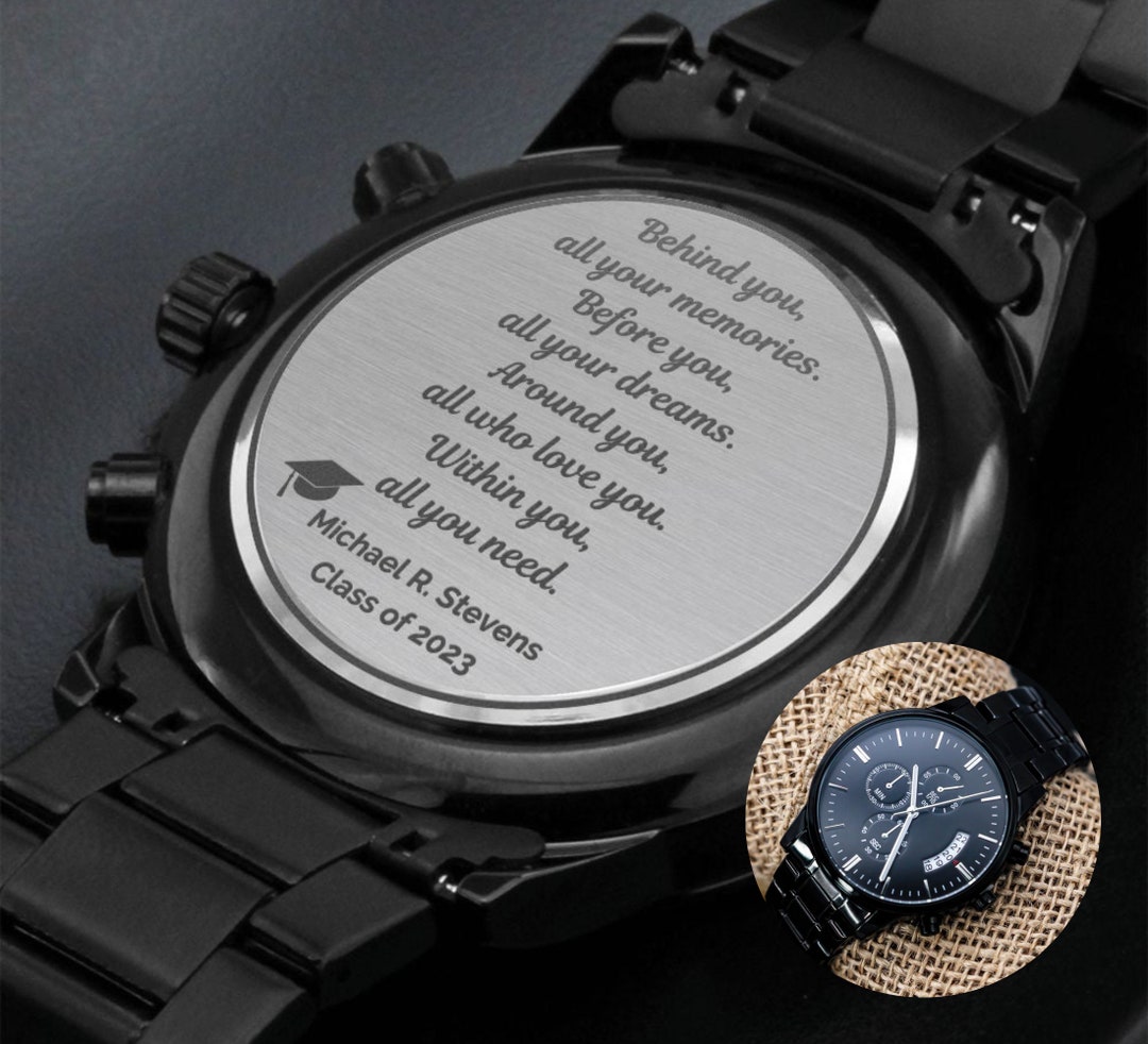 Personalized Graduation Gift for Him, College Graduate Engraved Wooden ...