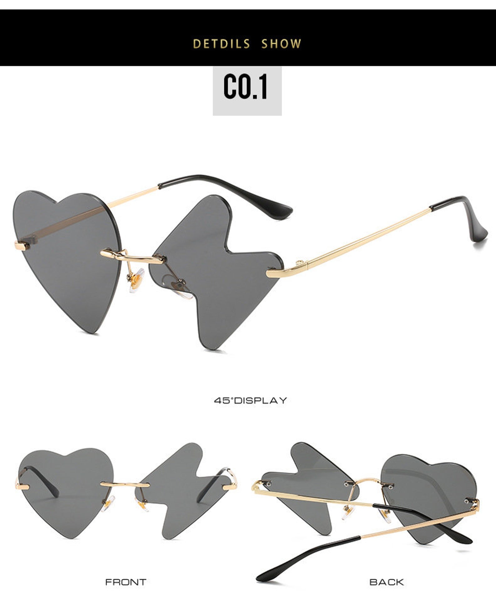 2020 Funny Sunglasses Tik Tok Explosion Style Are Etsy