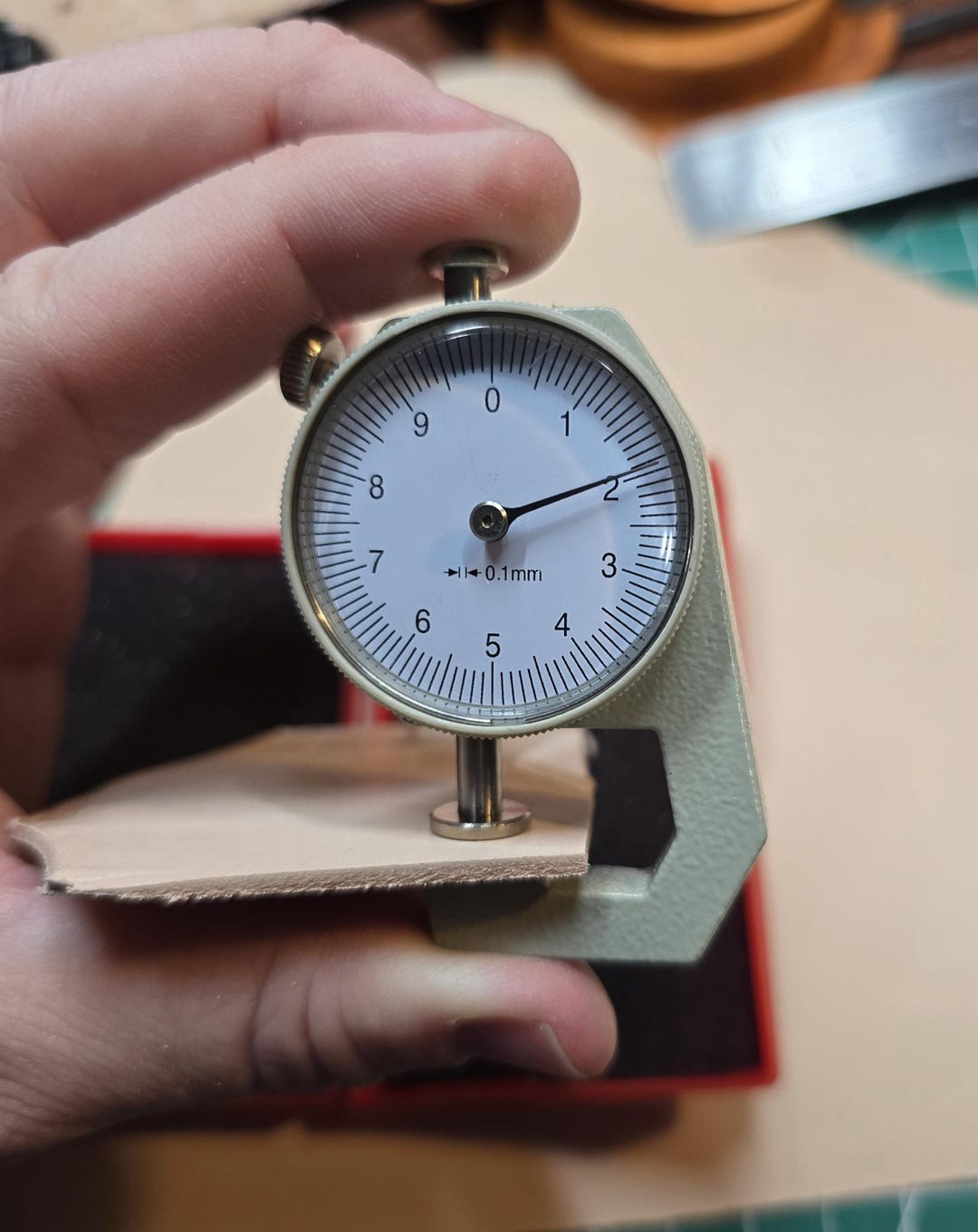 Mechanical Leather Thickness Gauge – Precise Measuring Tool for ...