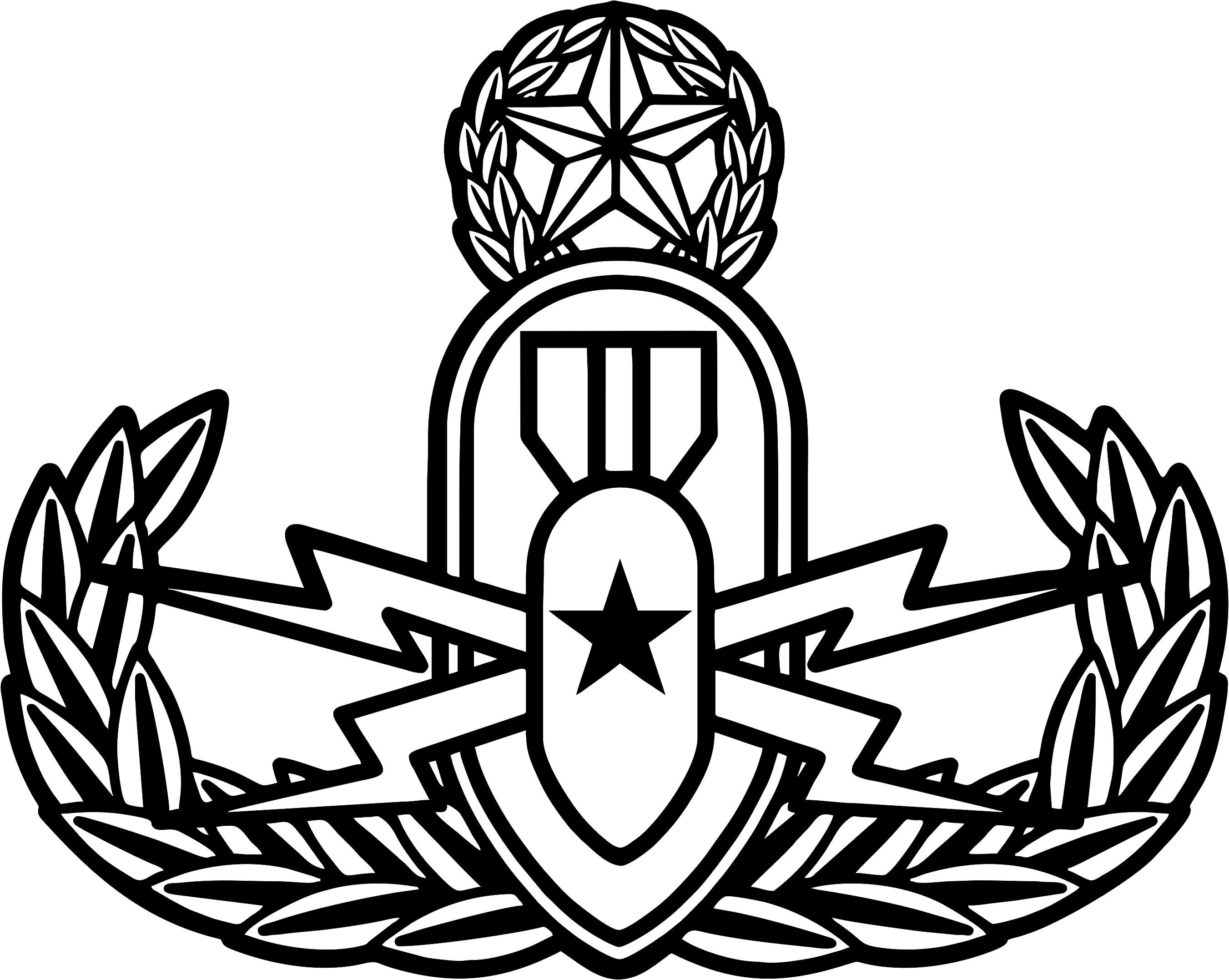 Vinyl Decal EOD Master badge 6x8 inches | Etsy