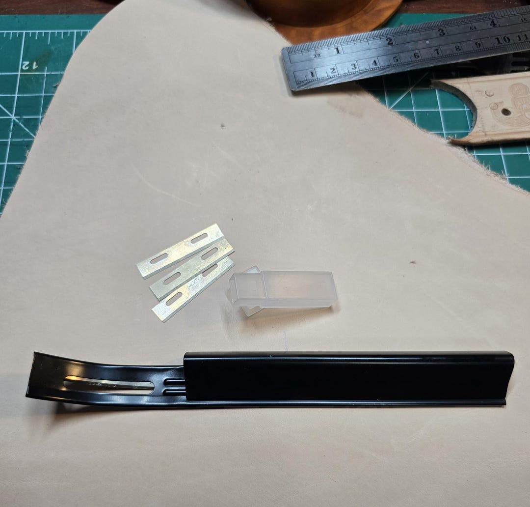 Curved Skiving Tool for Leathercraft Precision Edge, Durable Stainless ...