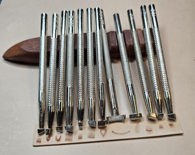 12pc Leather Stamping Tools Set – Metal Carving Punches for ...