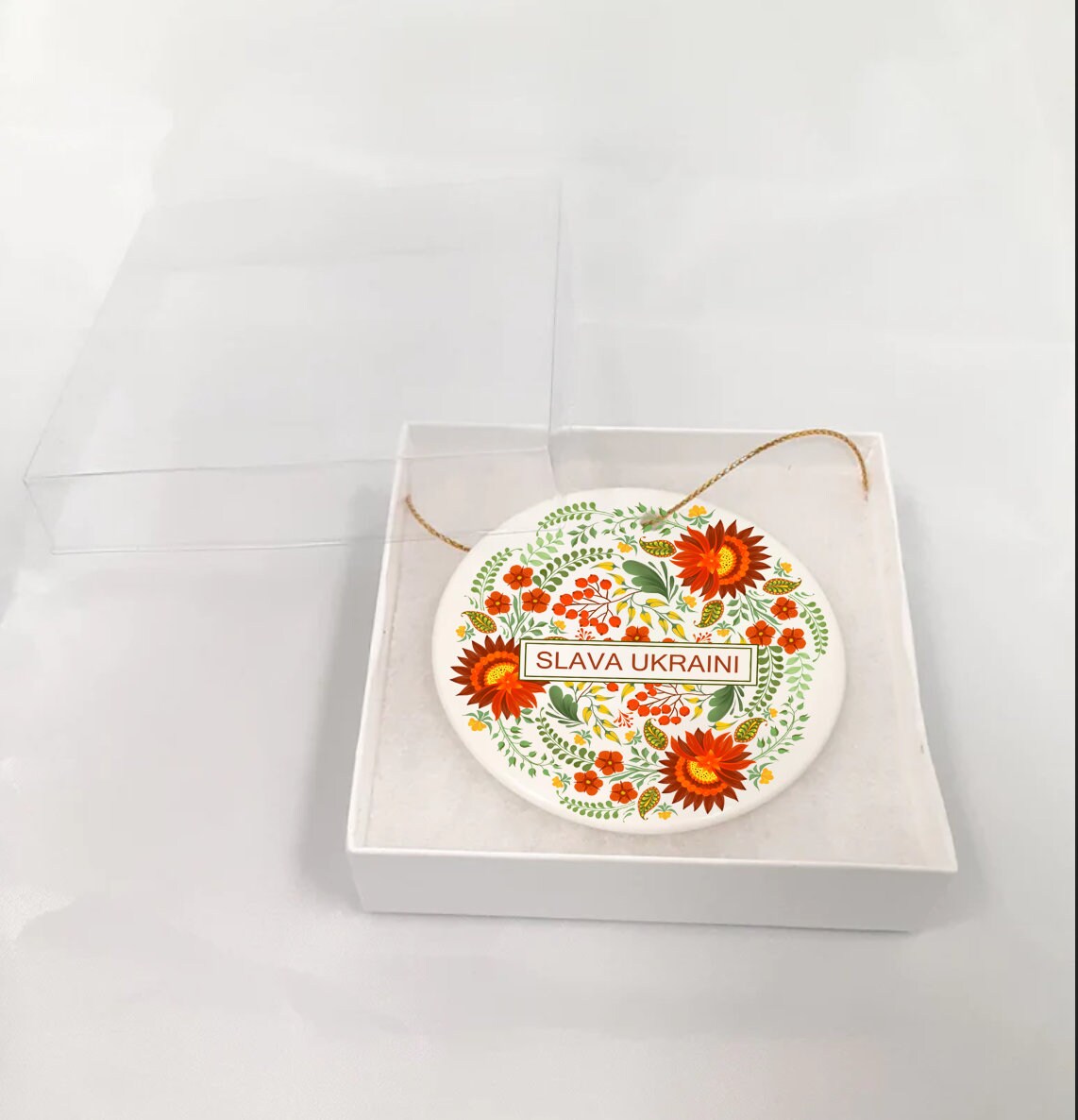 Slava Ukraini Glory to Ukraine Beautiful Ukrainian Christmas Ceramic ...