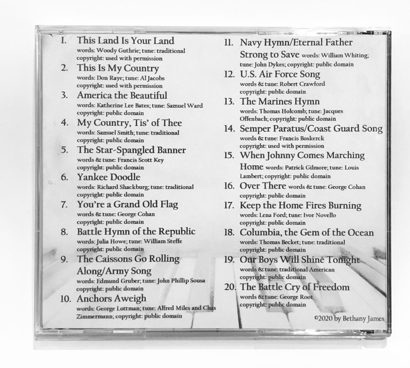 Sing-along Series: Patriotic (digital Download) With Printable Lyrics ...