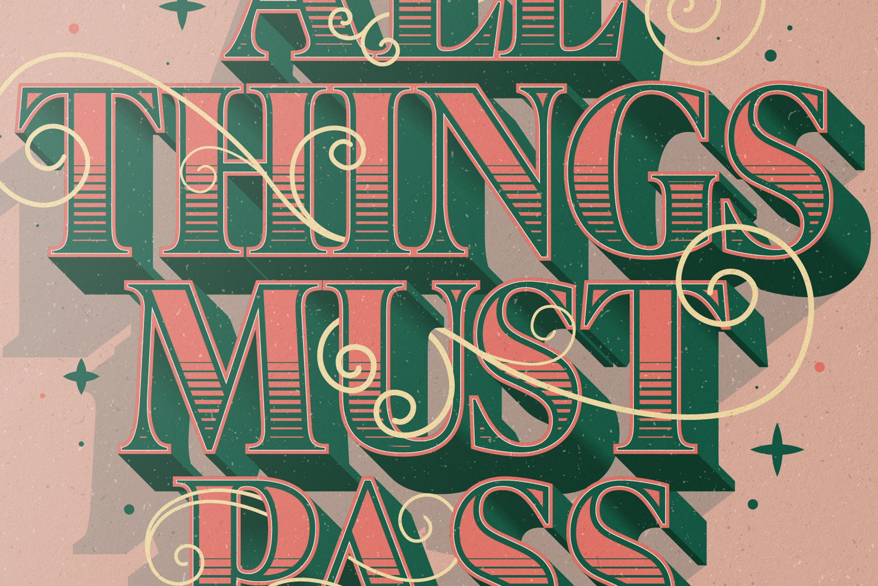 All Things Must Pass – George Harrison Song Lyric Poster Print, Wall ...