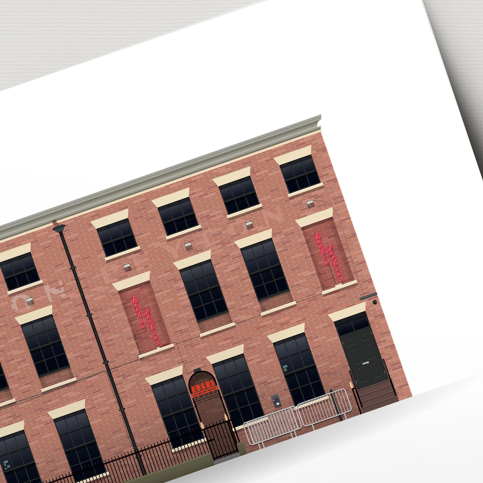 Heebie Jeebies Illustration Poster Print, Liverpool, Wall Art - Etsy