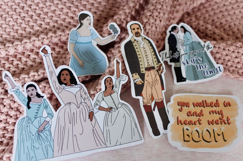 Hamilton Character Stickers | Etsy