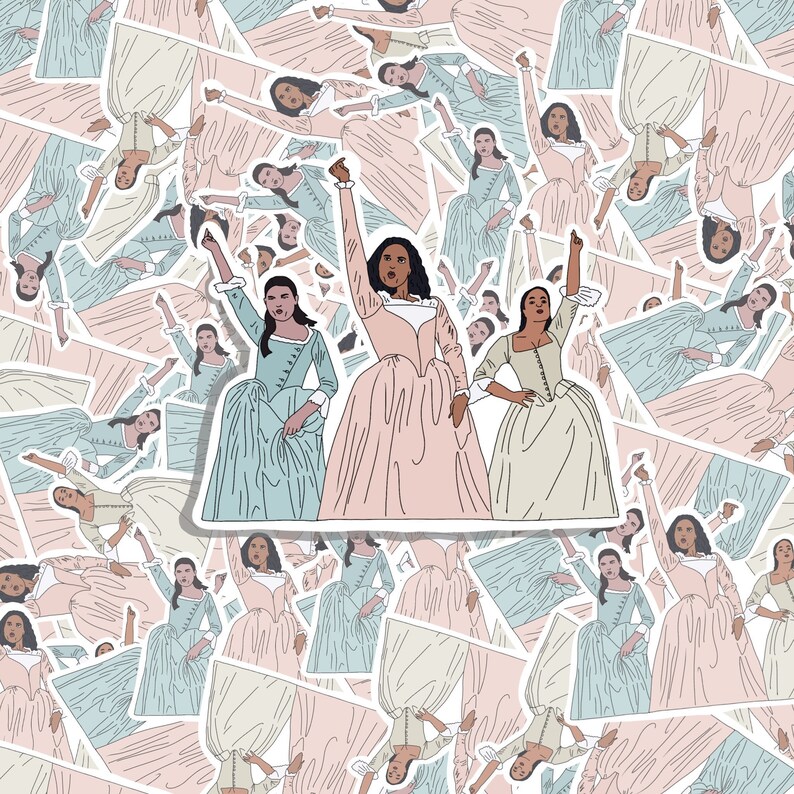 Hamilton Character Stickers | Etsy