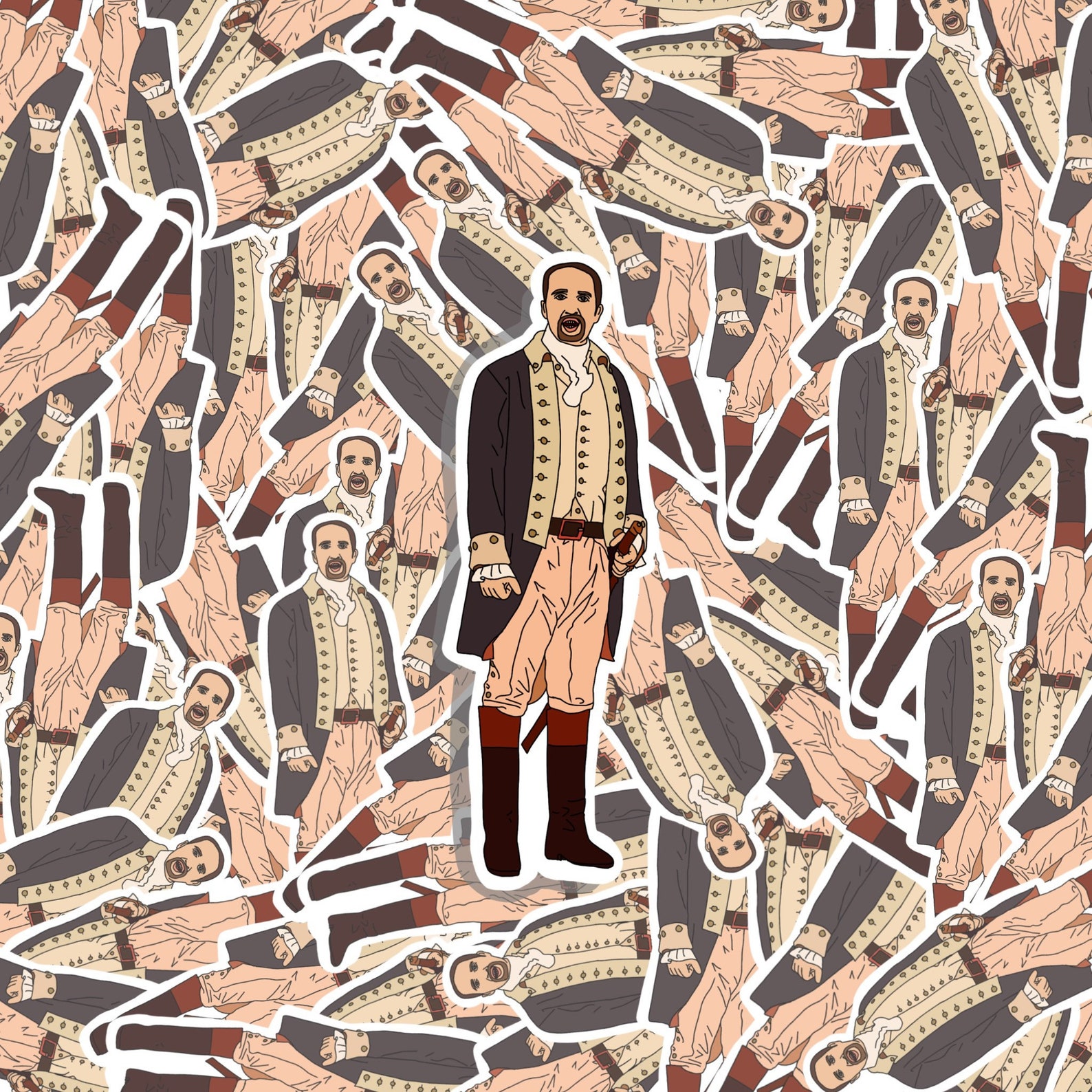 Hamilton Character Stickers - Etsy Australia