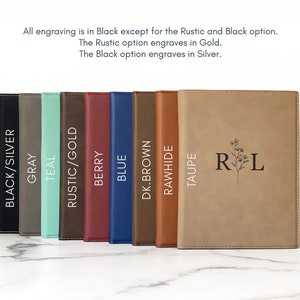 Leather Portfolio, Leather Padfolio, Personalized Leather Portfolio ...