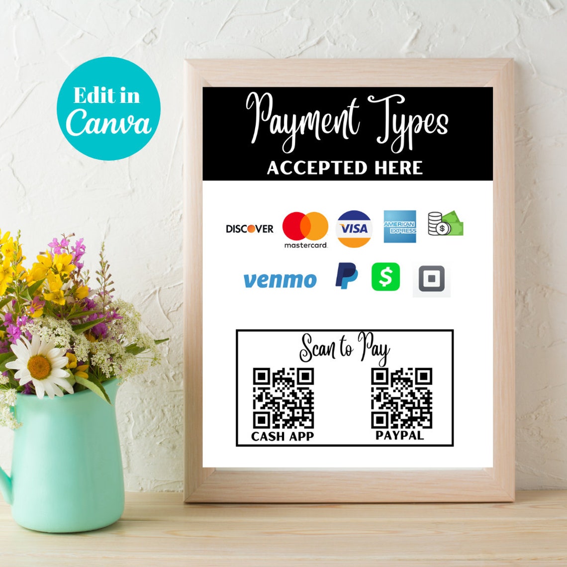 Payment Method Signs , We Accept Credit Cards Sign, Payment Sign, Payment Methods, Vendor Table ...