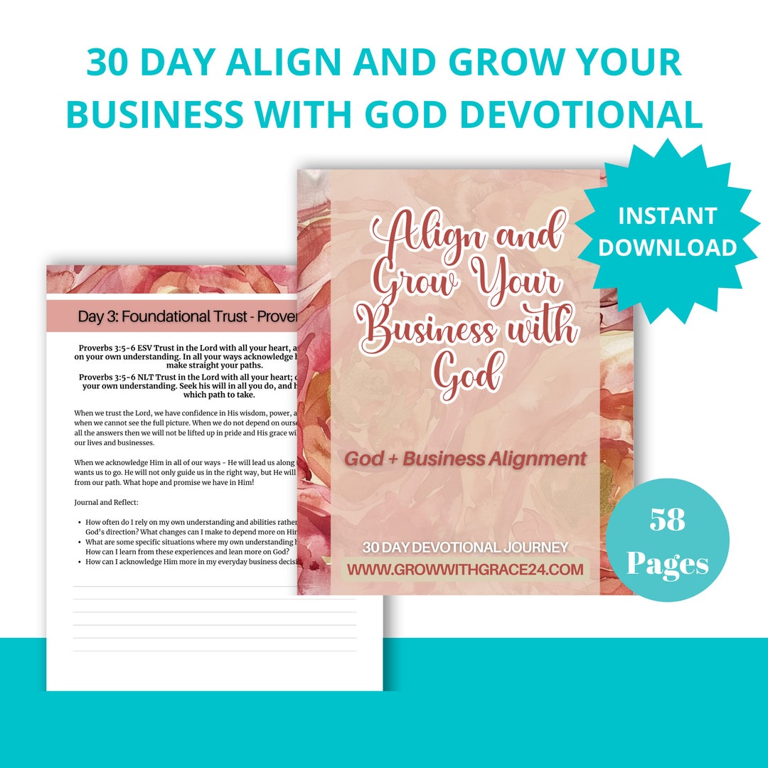 30 Day Align and Grow Your Business With God Devotional | Faith-based ...