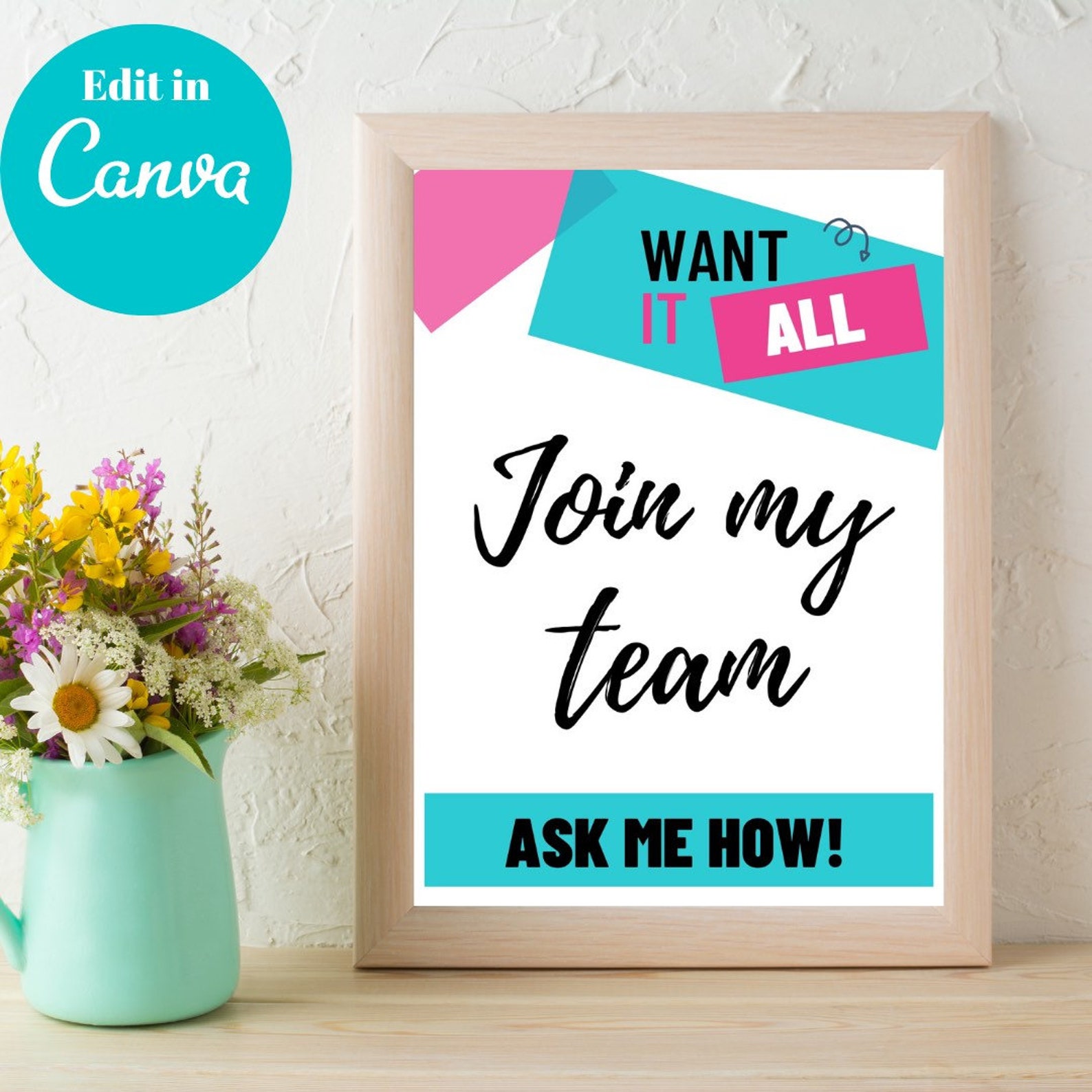 Join My Team Printable Vendor Booth Sign Direct Sales - Etsy