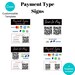 Payment Method Signs, We Accept Credit Cards Sign, Payment Sign ...