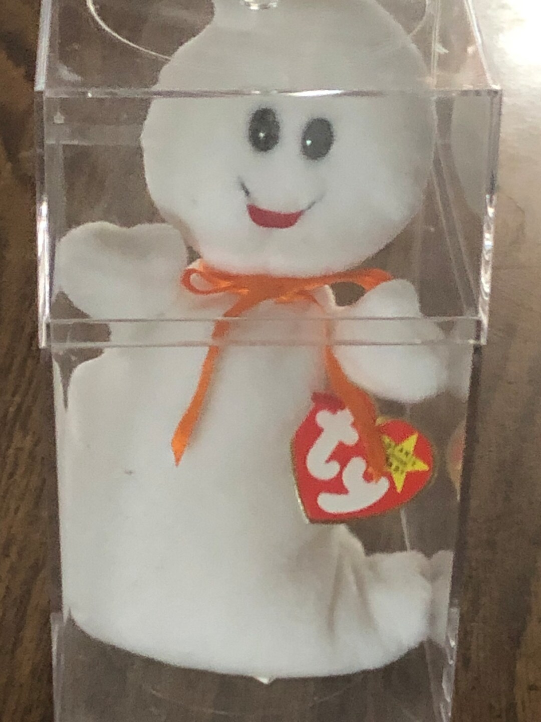 Spooky the Ghost, TY Beanie Baby With Storage Box, Collector Beanie ...