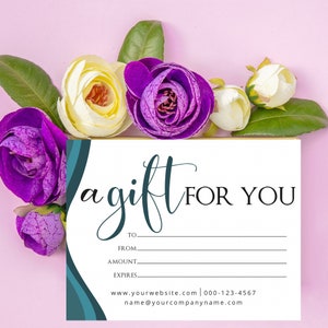 Gift Card Template,canva Template,editable Gift Card,customizable Gift ...