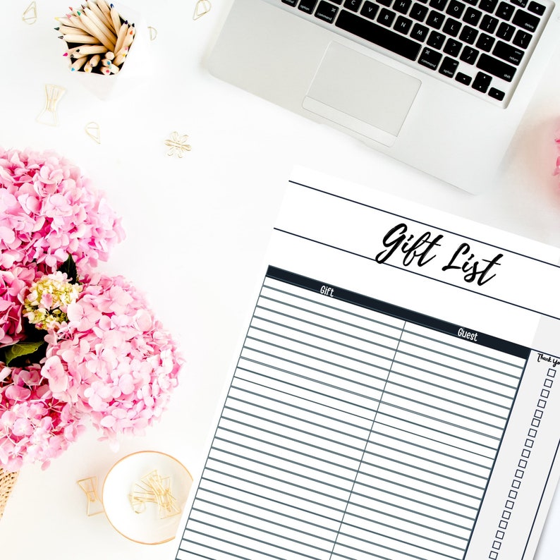 Basic Gift List Bridal Shower Gift List Baby Shower Gift - Etsy