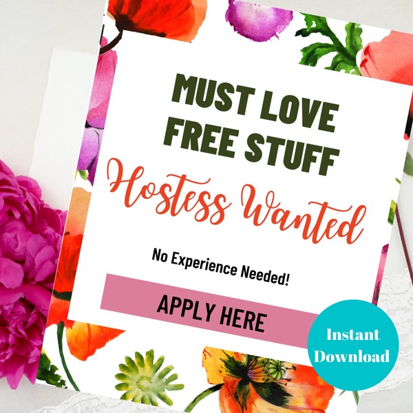 Hostess Sign - Etsy