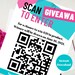 Colorful Scan to Enter QR Code Sign: Editable Canva Template (digital ...