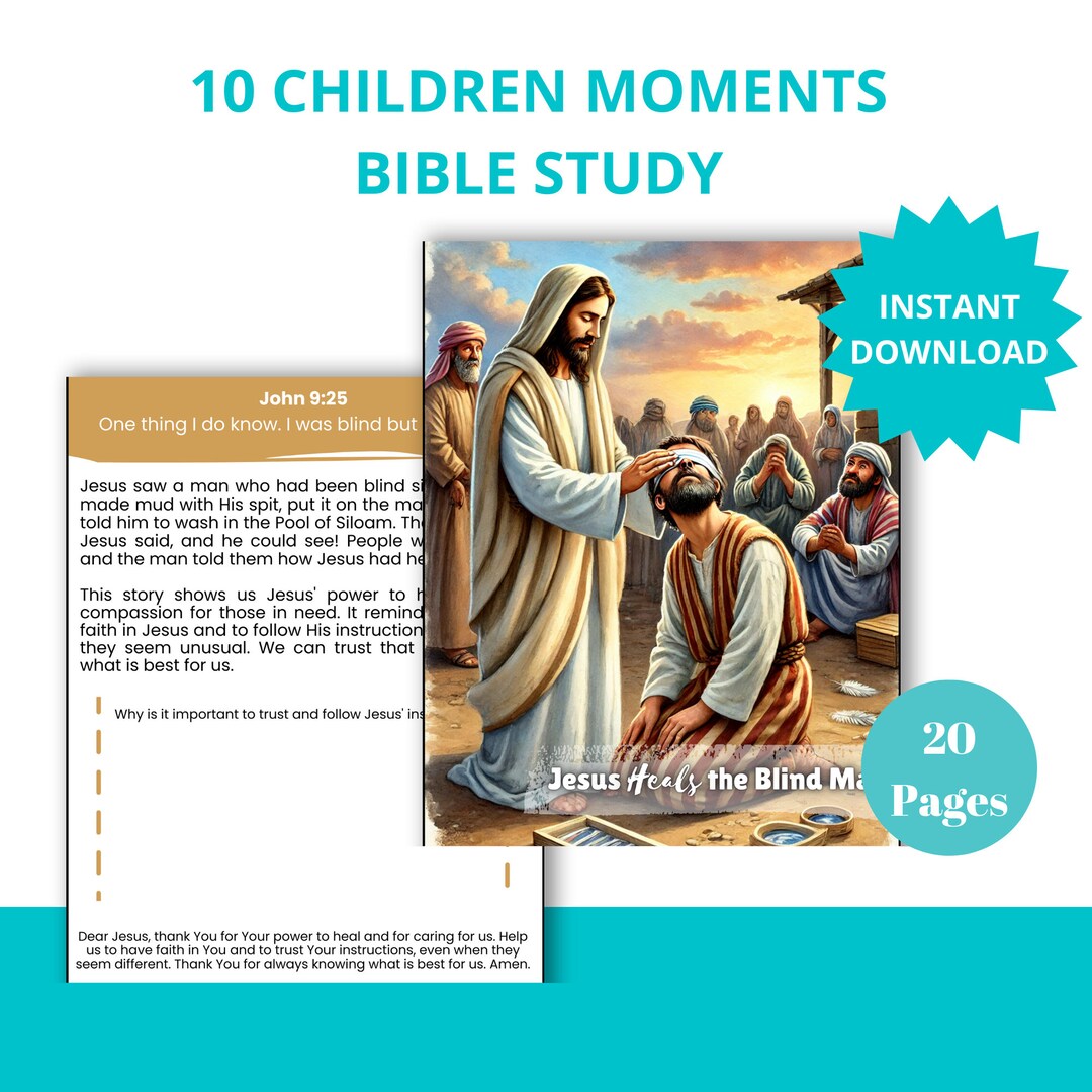10 Childrens Moments Bible Study, Childrens Bible Study, Kids Bible ...