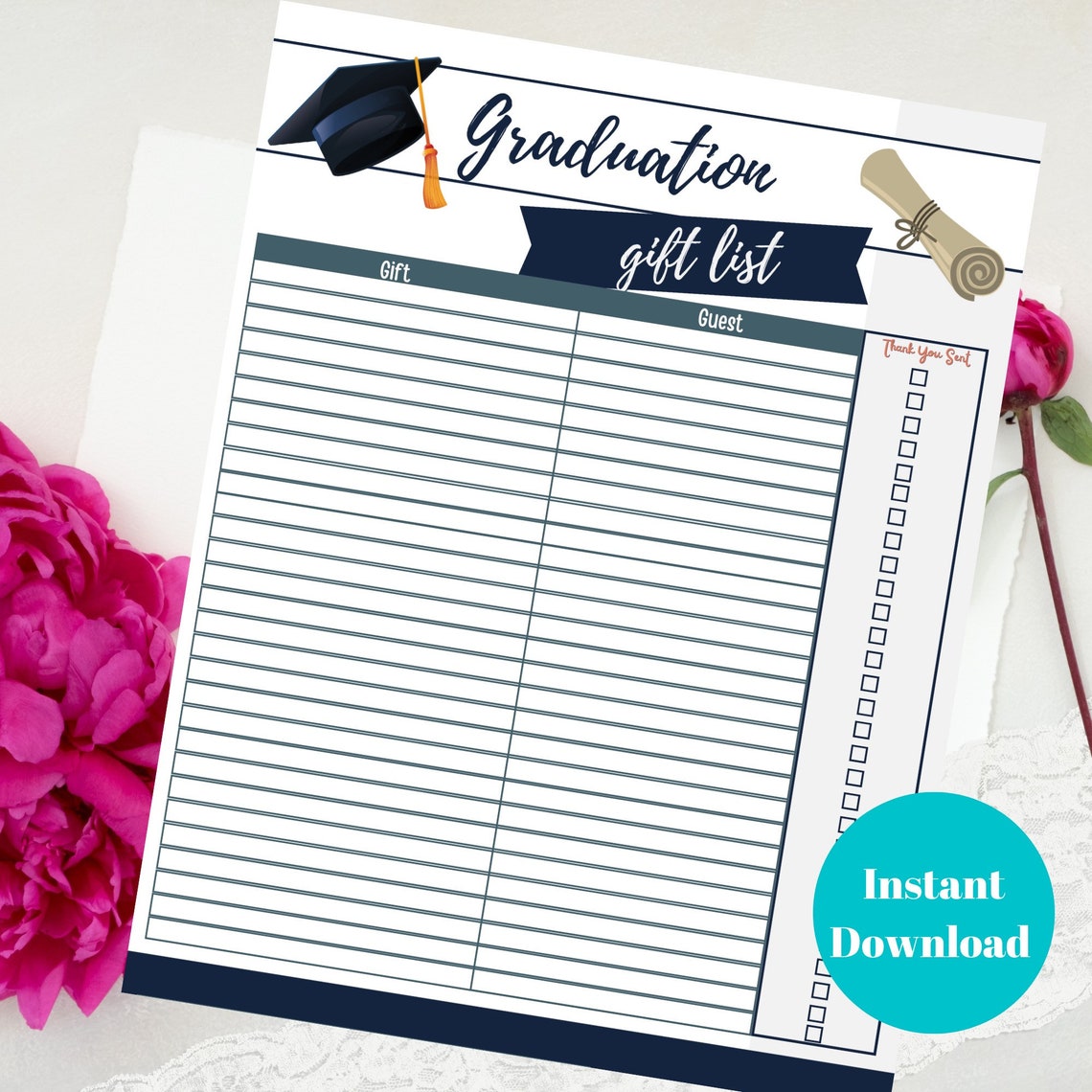 Graduation Gift List Graduation Gift List Download Printable - Etsy