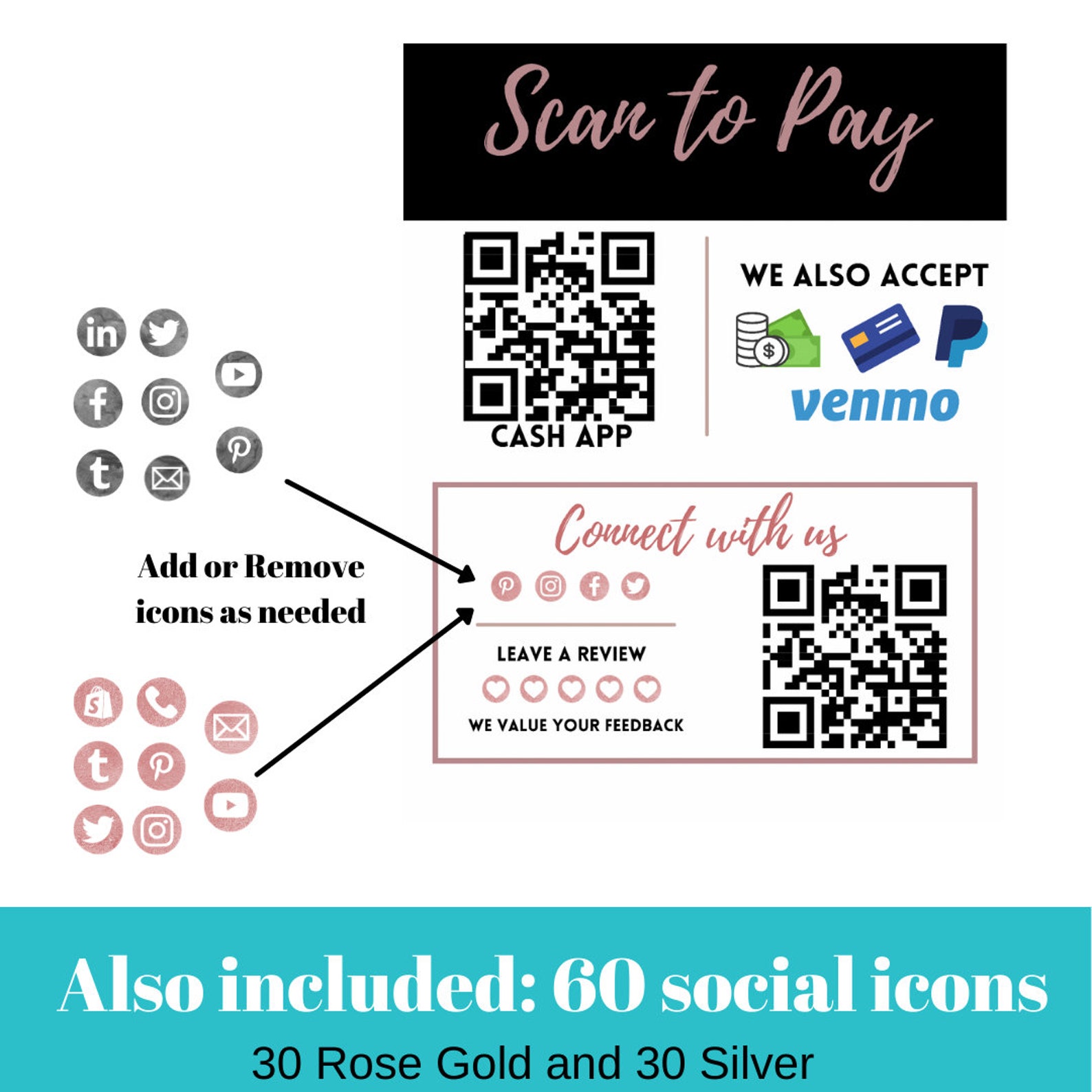 Payment Method Signs, We Accept Credit Cards Sign, Payment Sign ...