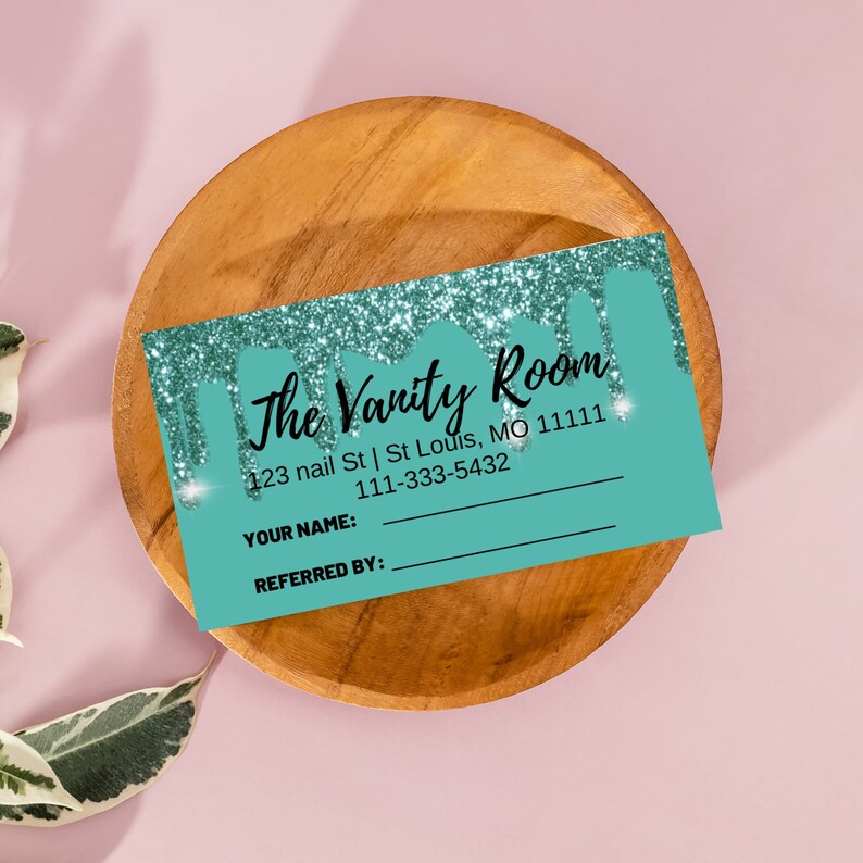 Editable Business Referral Card Template: Professional Canva Design - Etsy